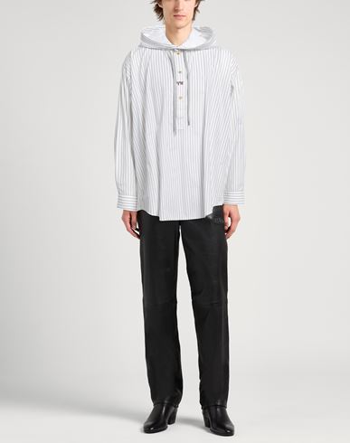 VIVIENNE WESTWOOD man shirt off white size 36 cotton, viscose, elastane, polyester